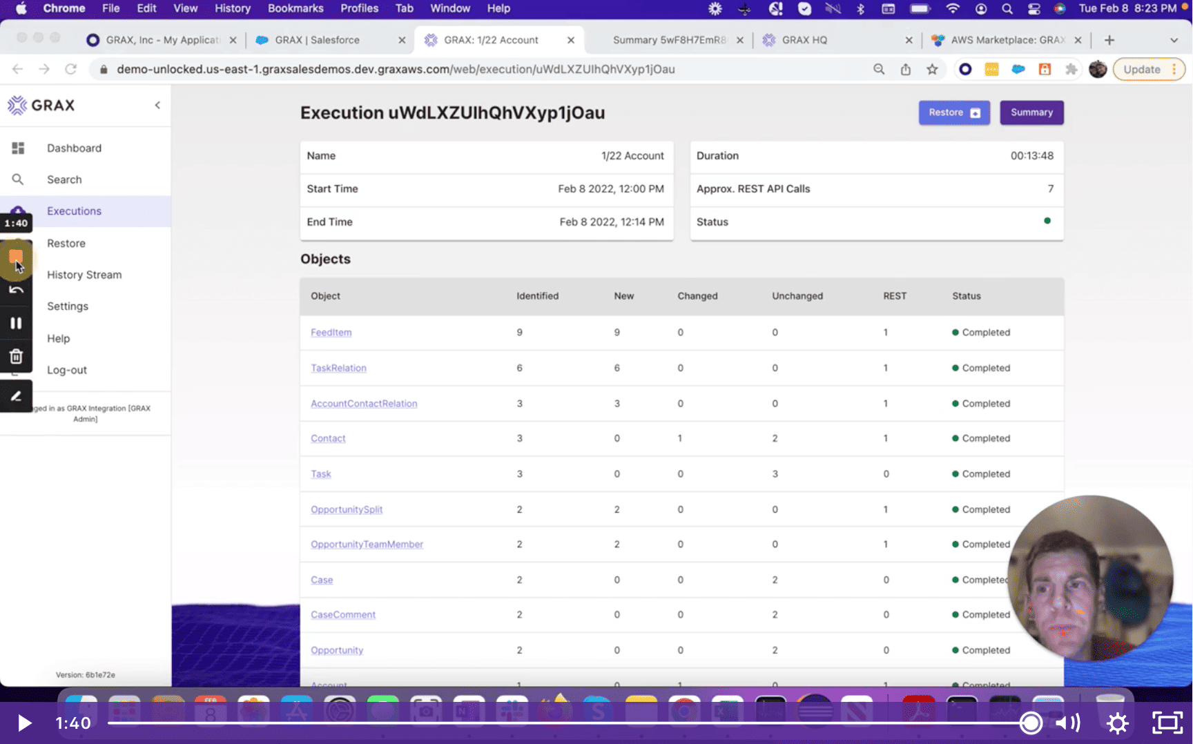 First Look: GRAX Dashboard Tab & Execution Tab | GRAX Labs | GRAX