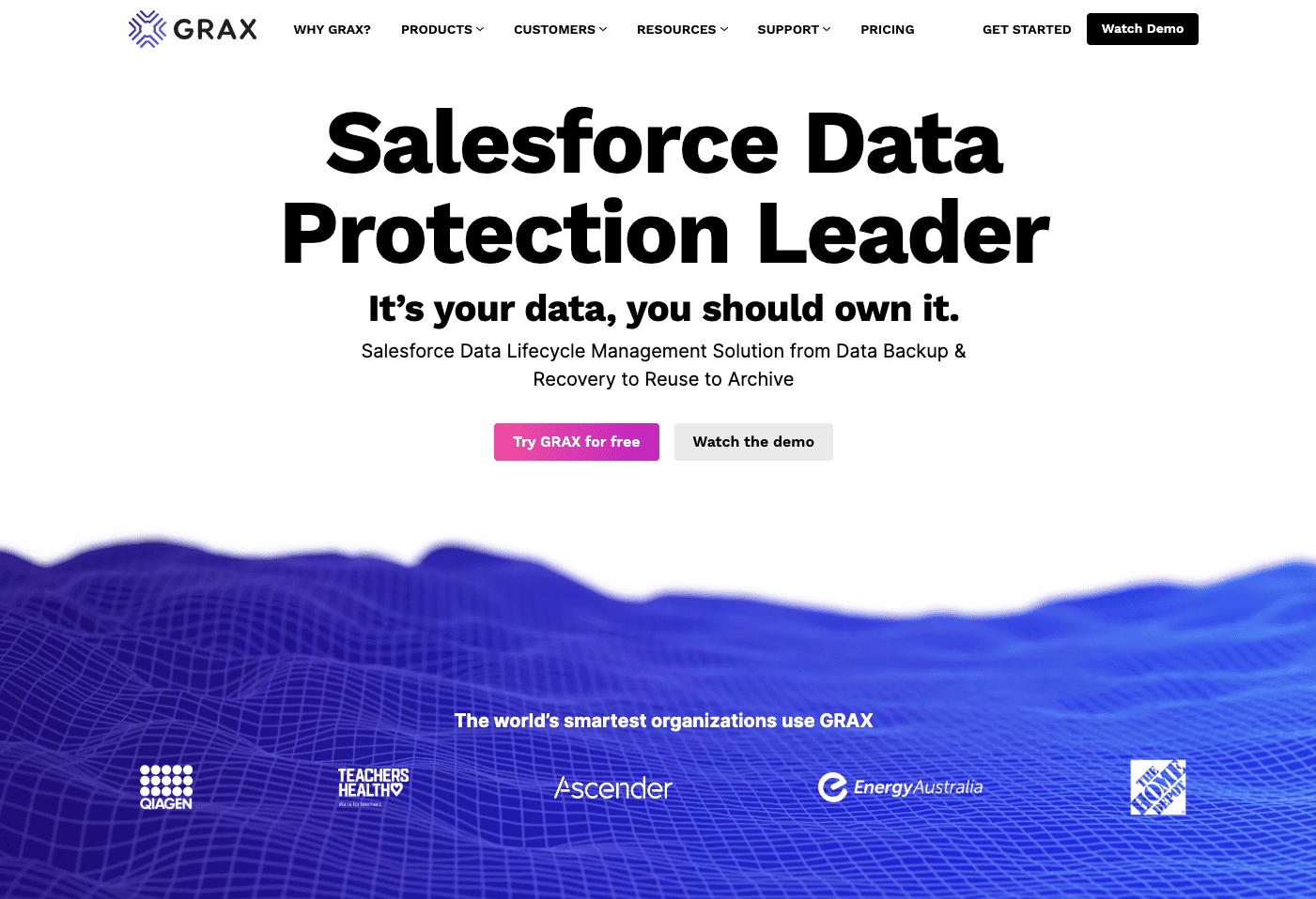 GRAX | Salesforce Data Protection for Data Lifecycle Management GRAX | Salesforce Data Protection for Data Lifecycle Management