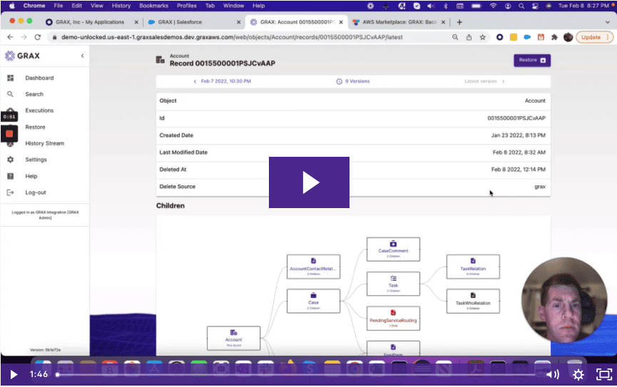 Viewing Salesforce Data in GRAX | GRAX Labs | GRAX